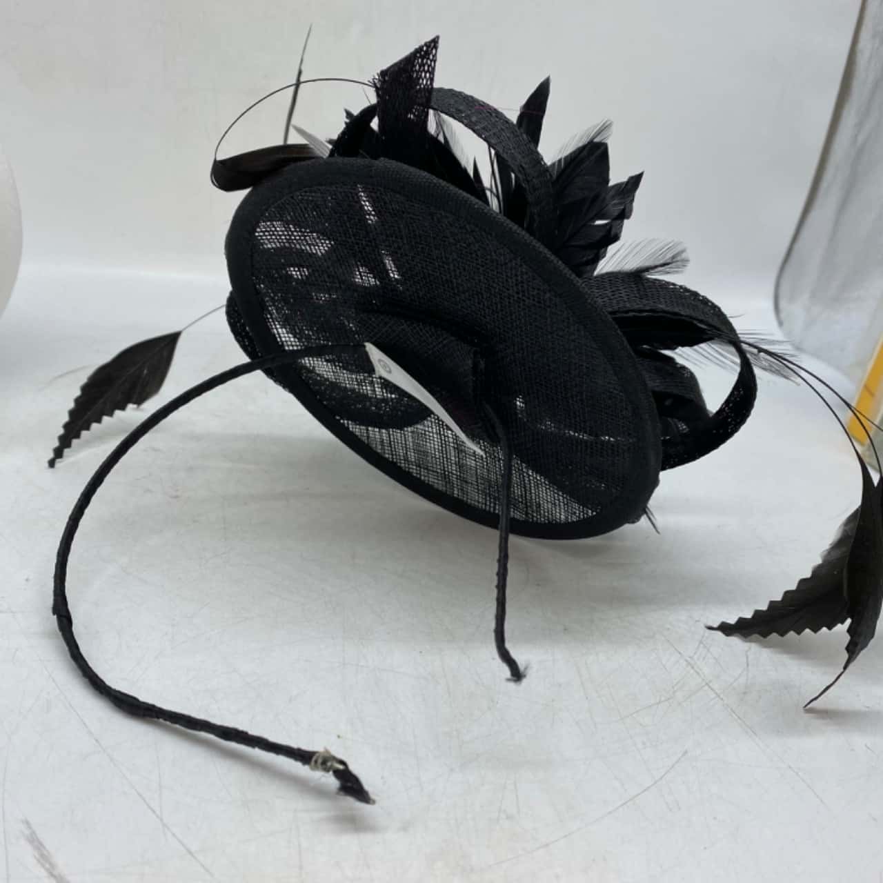 Womens Black Headband Fascinator Feathers & Banding perfect For Race ...