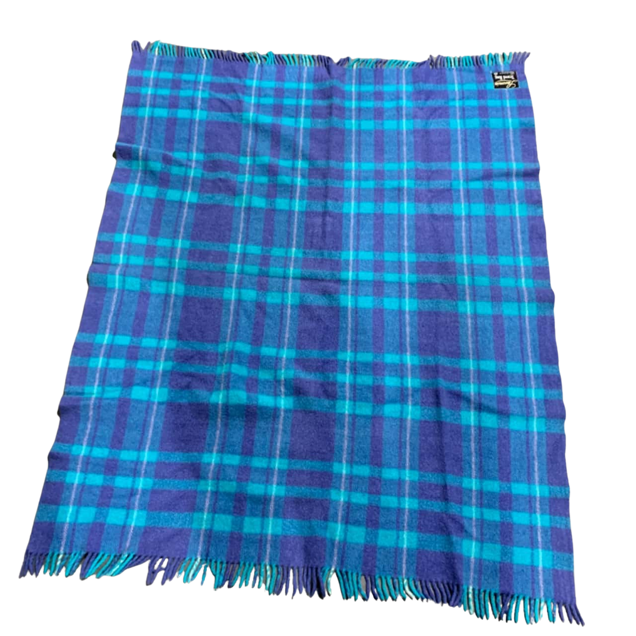 Laconia Travel Rug 127 x 150 cm Pure New Wool Made in Australia Blue ...