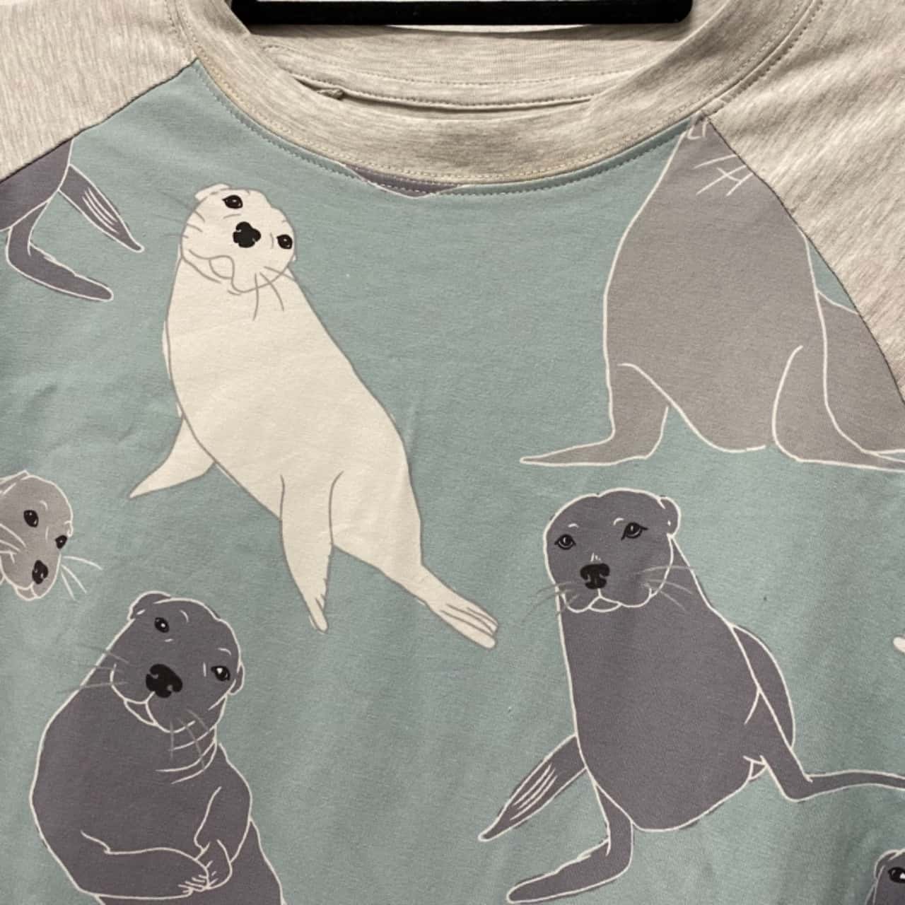 Darren & Phillip/ Womens Size XS Grey / Teal (Seal)