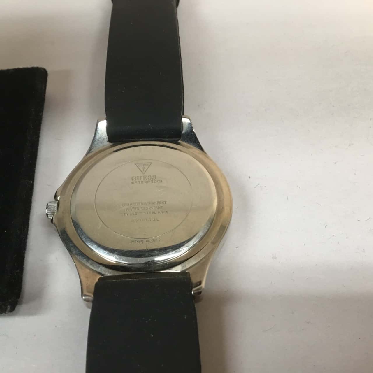 Guess Black Waterpro Stainless Steel Back Watch(s)