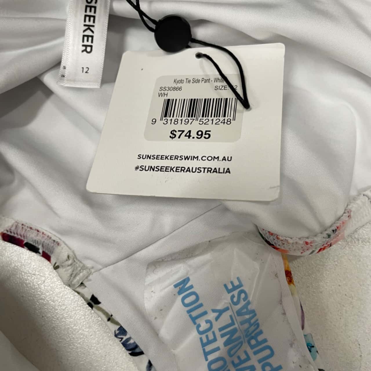 Sunseeker Womens Size 12 Floral / White Seimwear Bottom(s)
