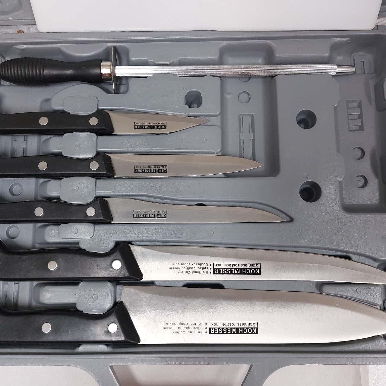 Rostfrei Inox Rustfree Knife Set With Board s Rostfrei Inox Rustfree Knife Set With Board s