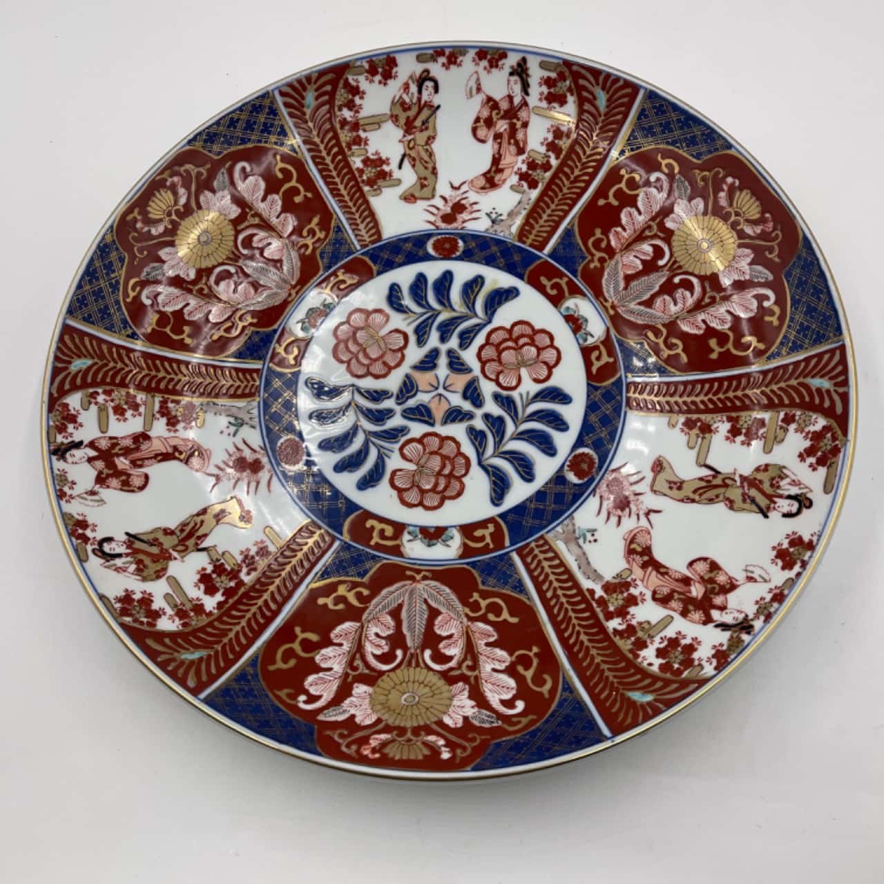 Japanese Handpainted large round serving plate bowl 46cm diameter (s)