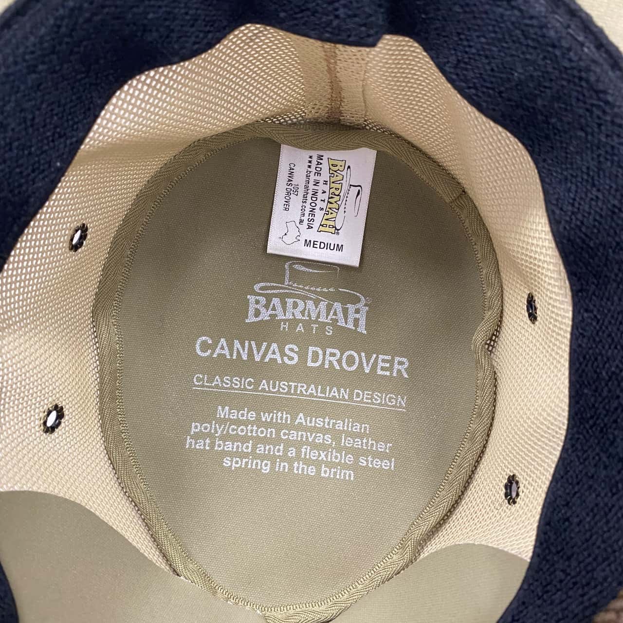 Barmah Australia Unisex Safari Hat Size M Khakish