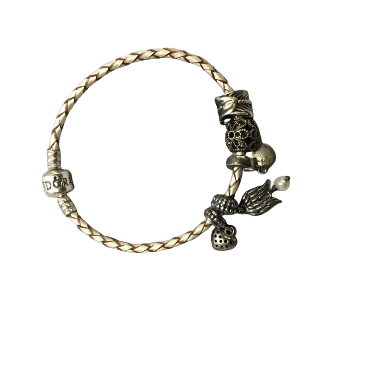 Women’s Pandora European strap bracelet with charms 925(s)