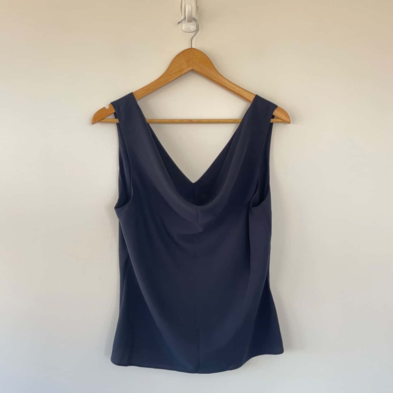 Forever New Navy Blue Sleeveless Blouse Top Size 12 / L (s)