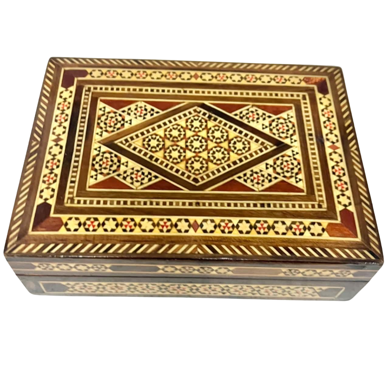 Wooden decorative trinket box