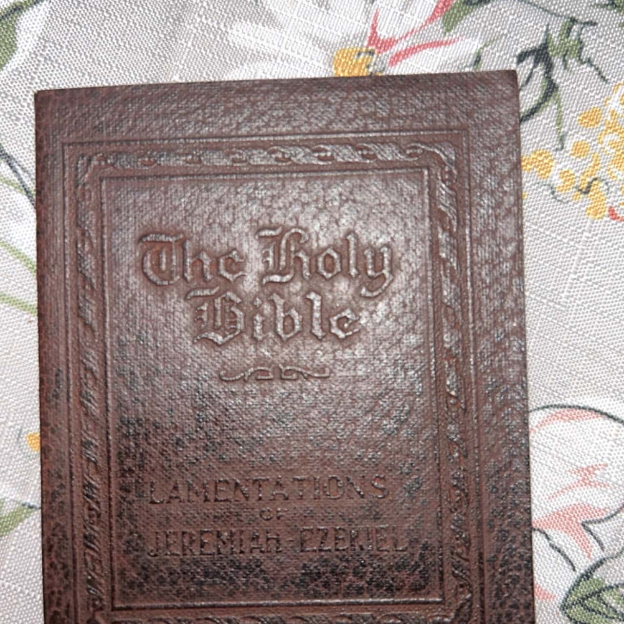 The Holy Bible lamentations of Jeremiah Ezekiel little leather bible 21 ...