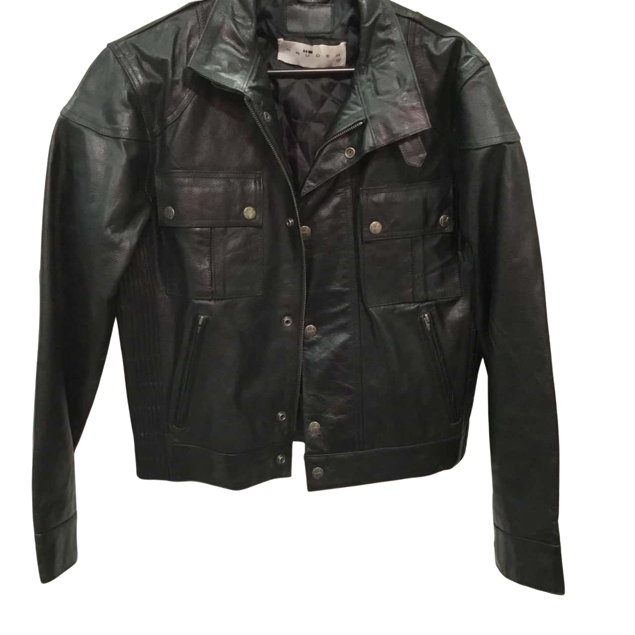 *End of Winter SALE* Mens Size L Leather Jacket Black (s)