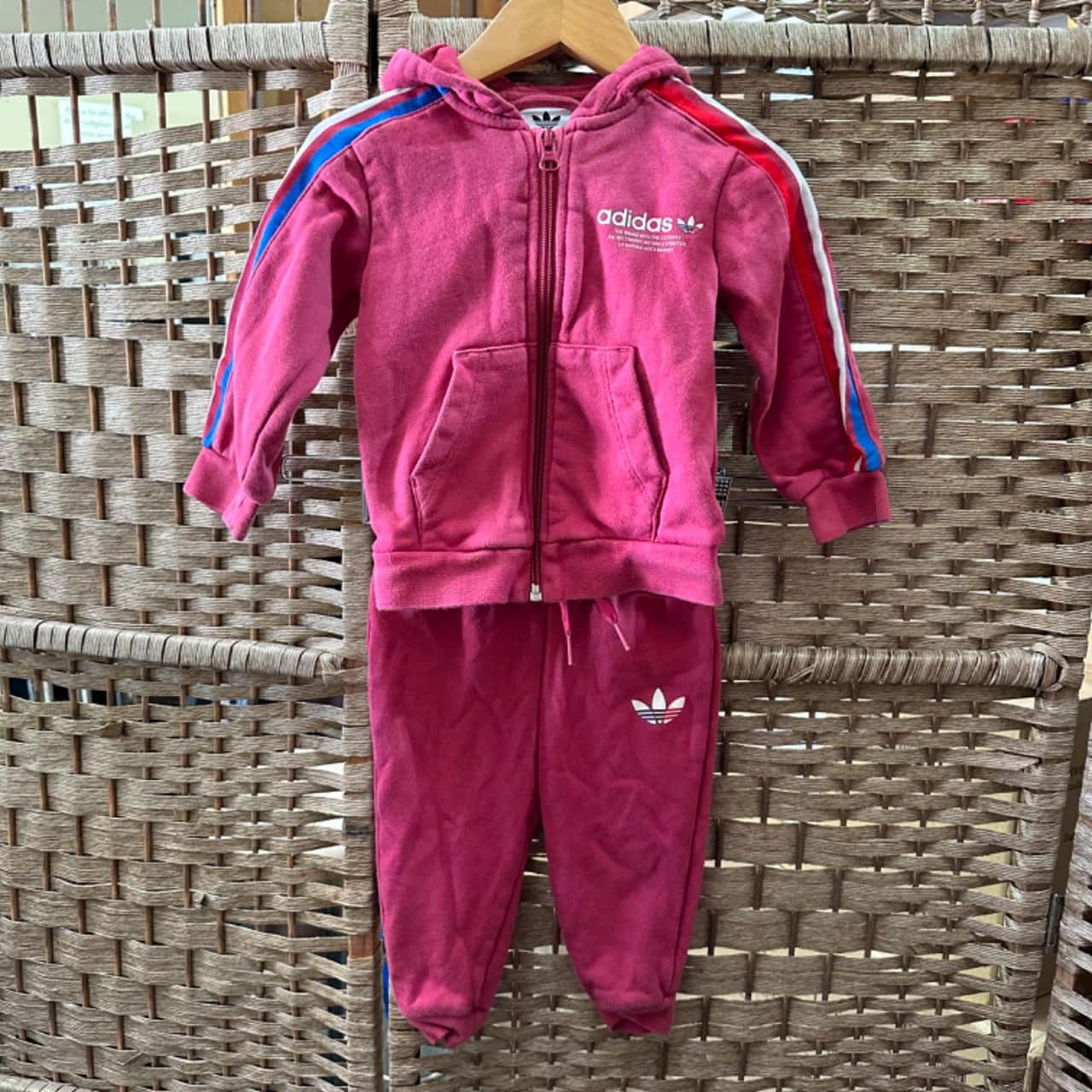 ADIDAS Tracksuit Size 0 Pink (s)