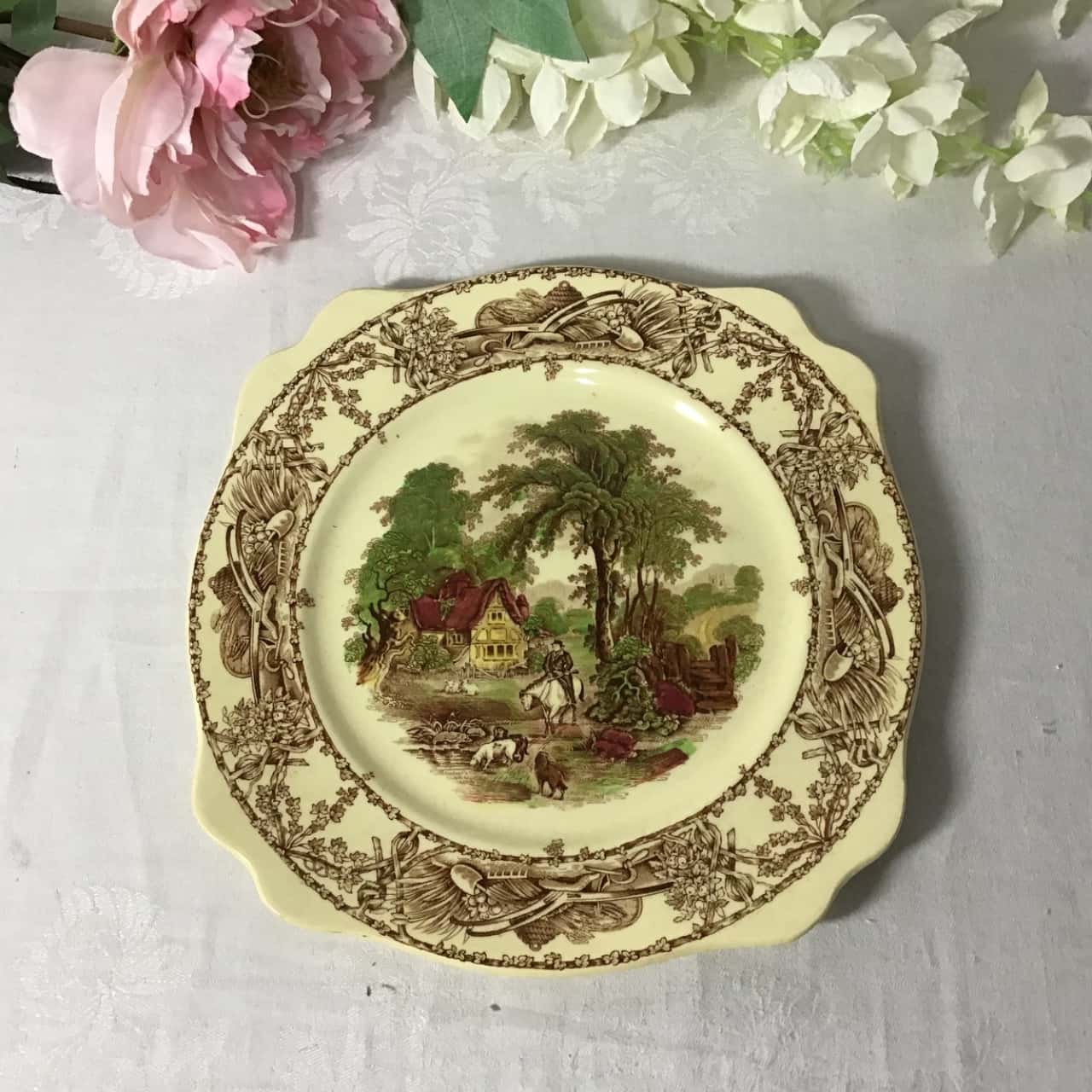 Vintage A. J. Wilkinson Ltd Royal Staffordshire Pottery Rural Scenes ...
