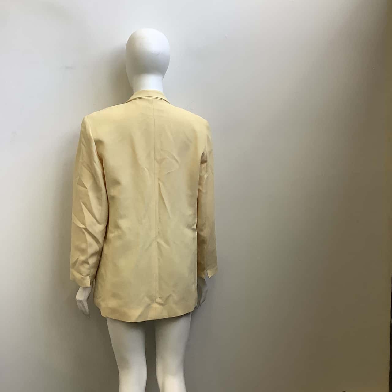 `Retro’ Carla Zampatti Womens Size 14 One Button Blazer Yellow(s)