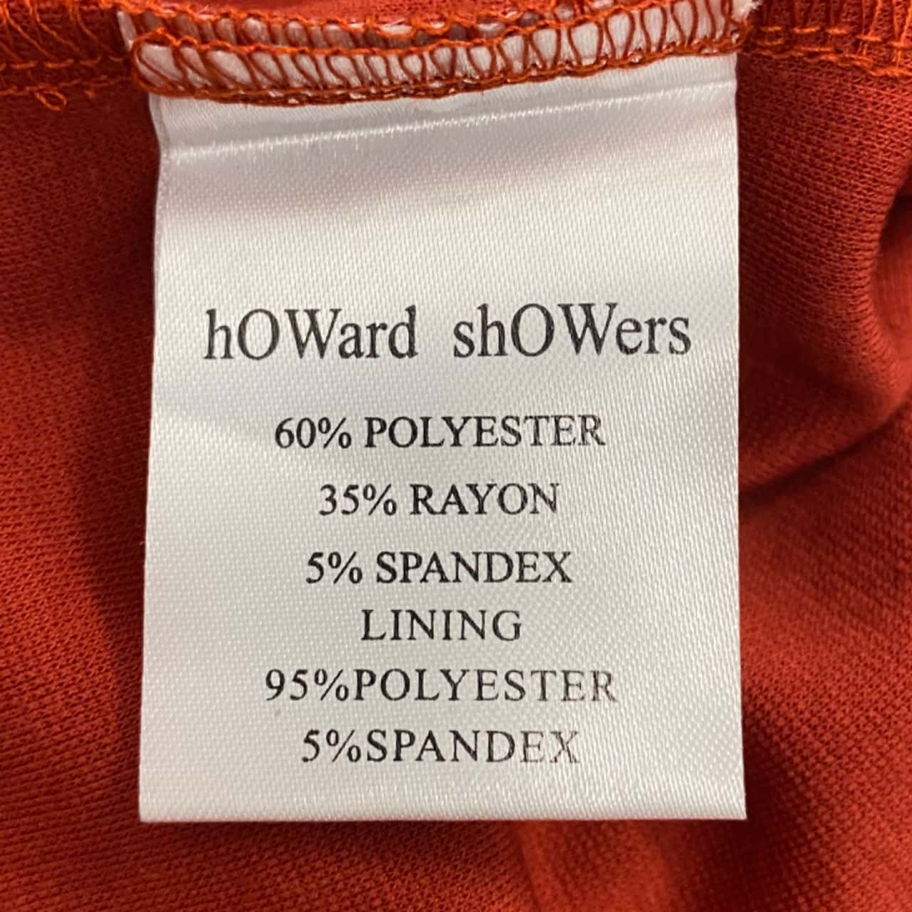 Womens HOWARD SHOWERS Dark Orange Peplum Dress Brand New(s)