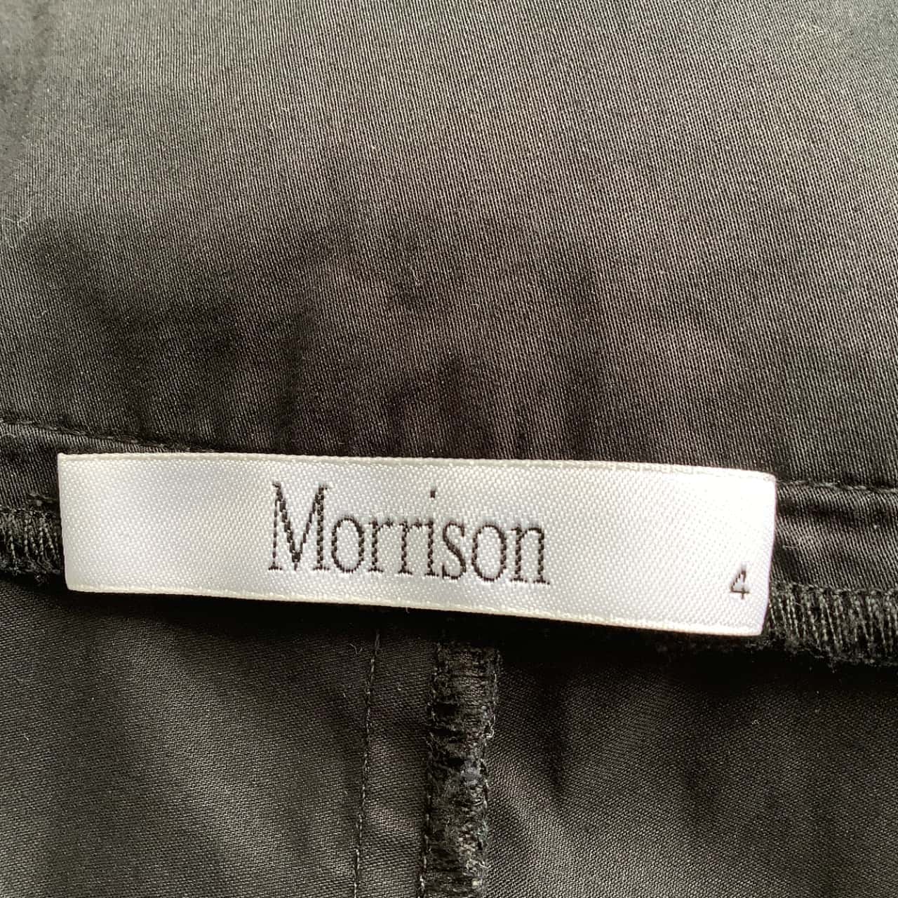 Morrison Womens Label Size 4/ W35” Front Tie Pants Black(s)