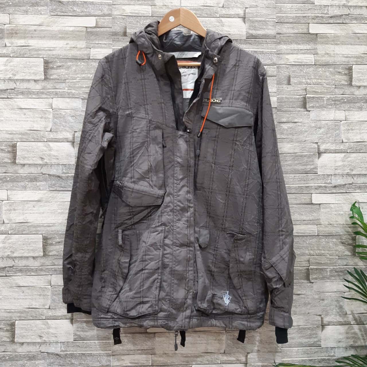 Billabong Mens Size S Front Zipper / Ski Jacket Khaki (s)