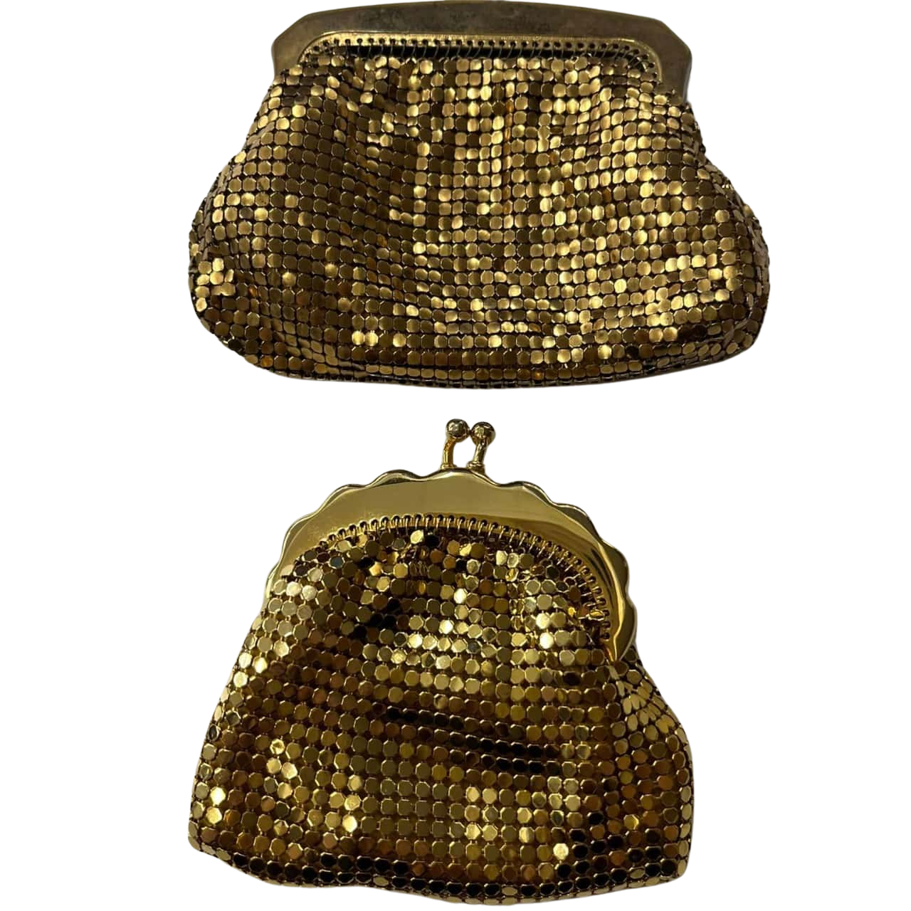 Vintage Womens Gold Glomesh Style Pureses x 2 Gold(s)