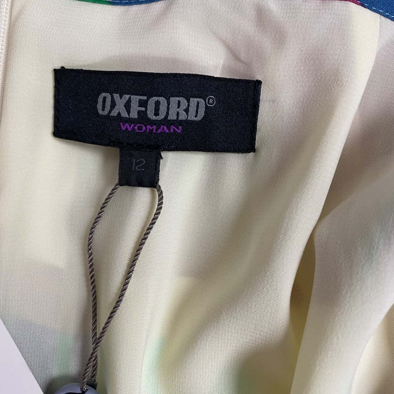 Oxford Womens Size 12 Billy Stripe Print Skirt Multi Stripe