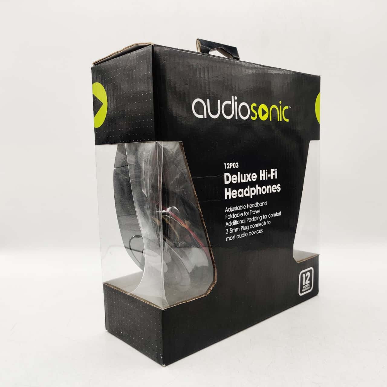 Audiosonic Black Hi-Fi Headphones