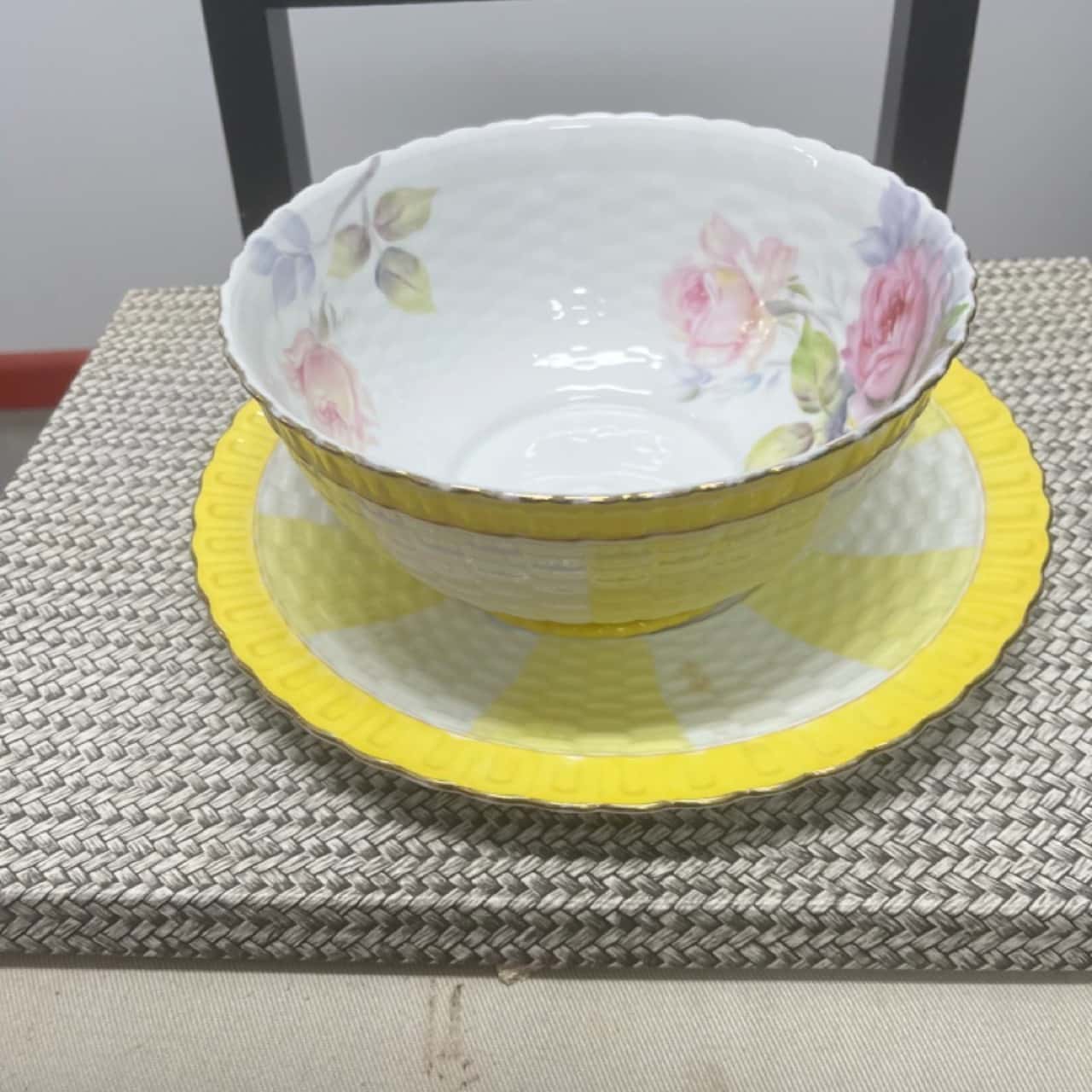 NORITAKE Made in Japan - Salad Bowel & Plate Vintage
