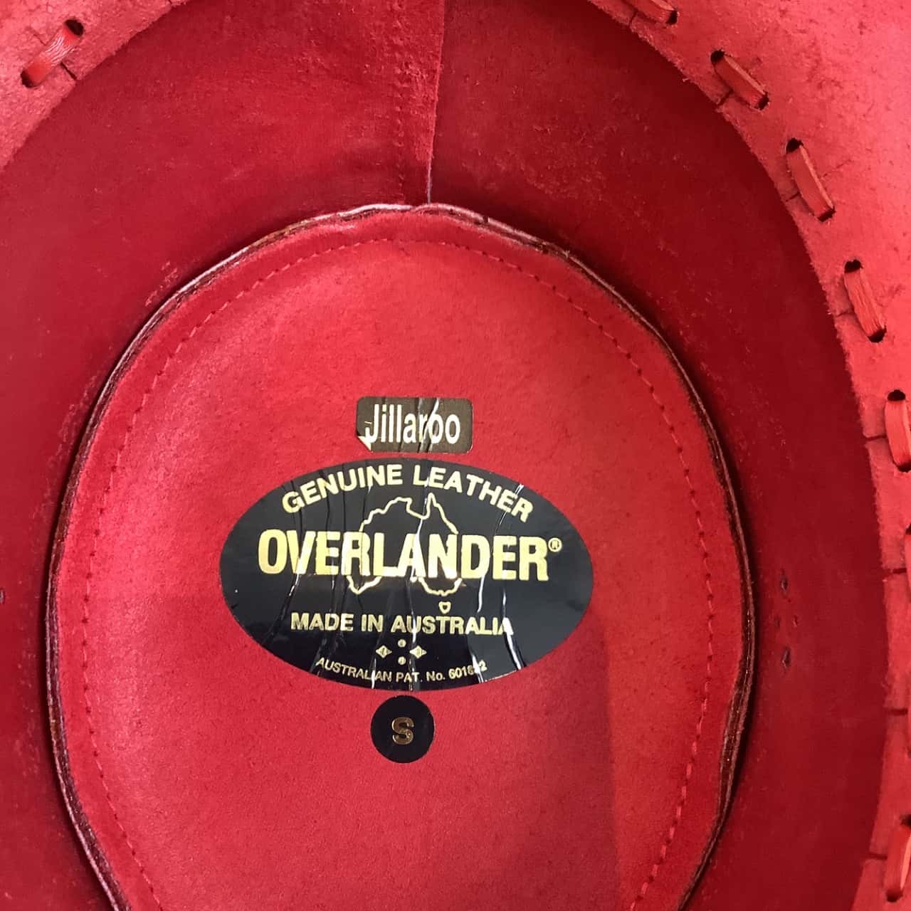 Jillaroo Womens Size S Overlander Genuine Leather Hat Red (s)