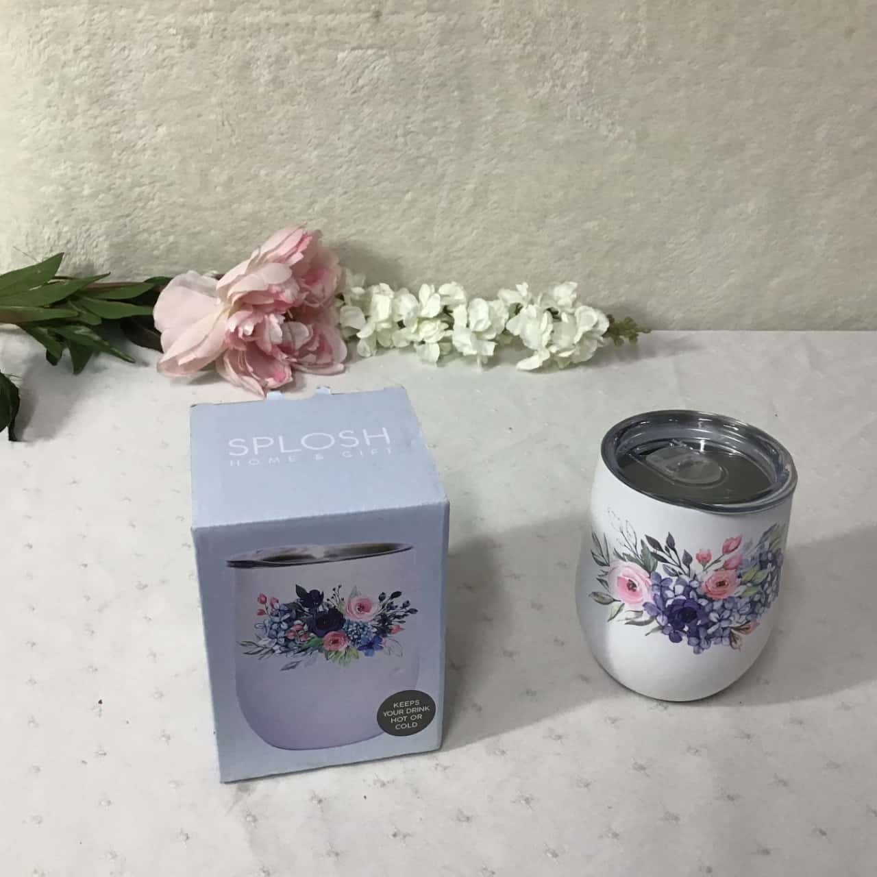 Sip by Splosh Dusty Azure Floral Insulated Tumbler (new)