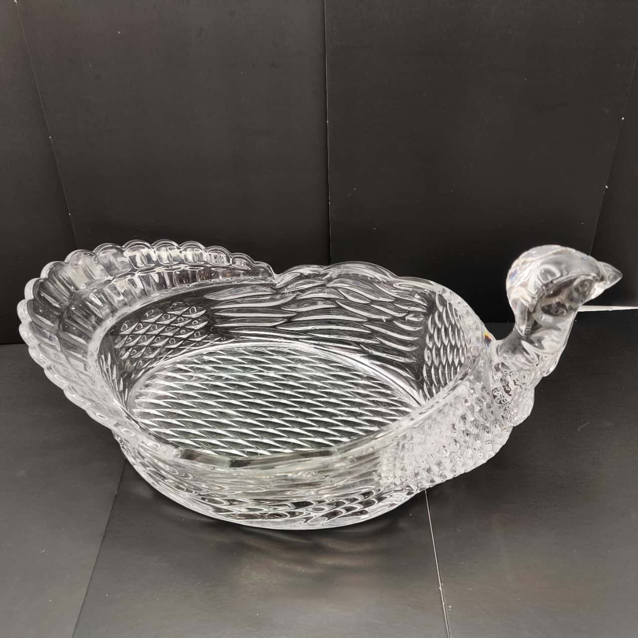 Bohemia Crystal Turkey Bowl 31.5cm 24% Lead Crystal