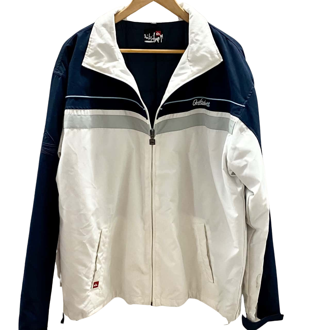 Quicksilver Mens Jacket Size XL Blue / White (s)