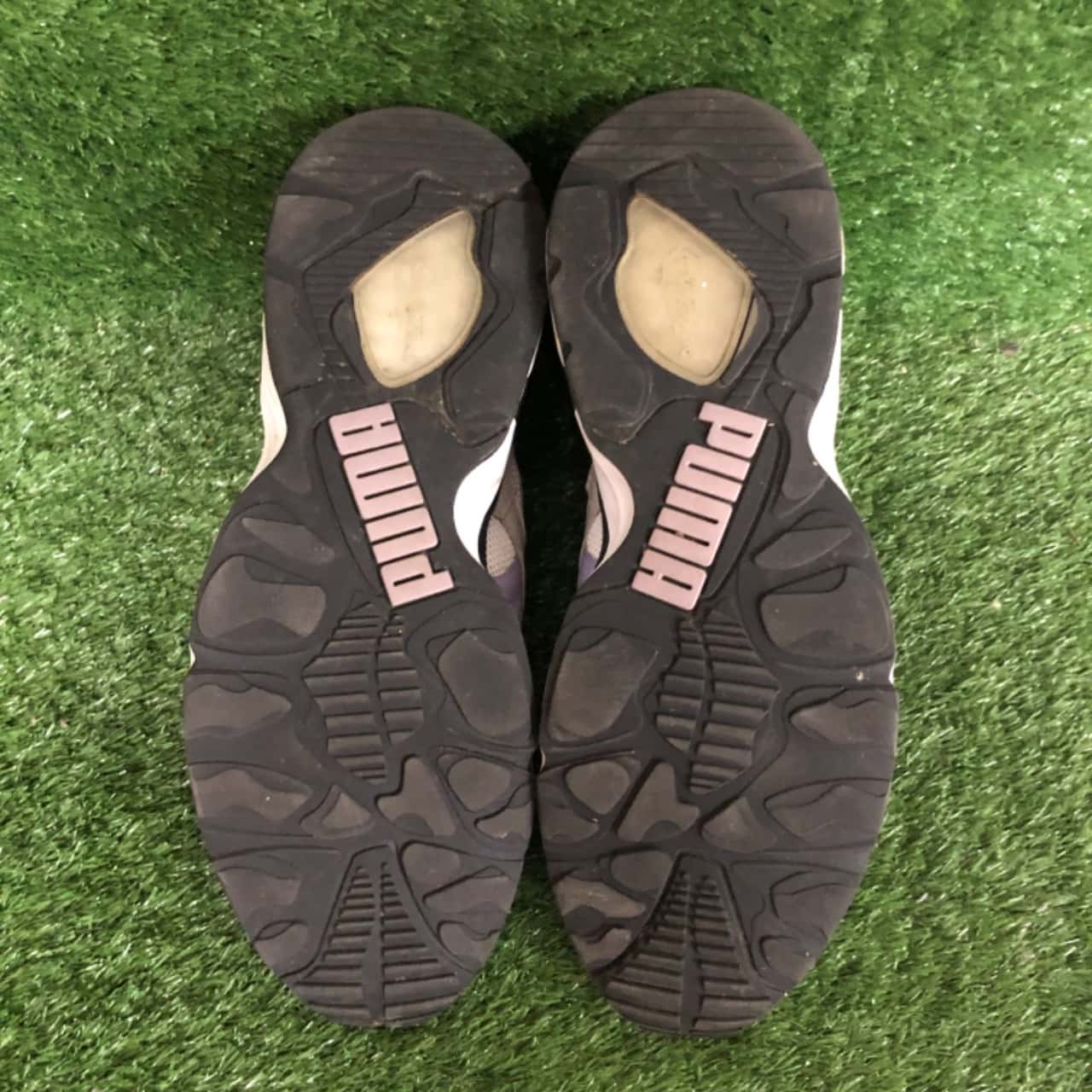 Puma White Sneakers With Black & Grey Accents Size 12 US(s)