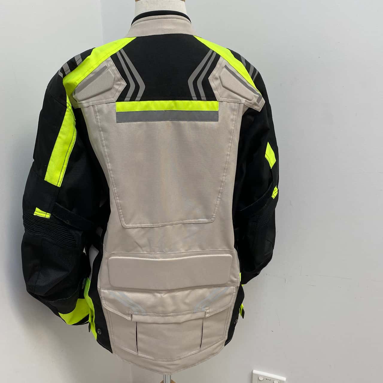 Hi Viz Waterproof Motorcycle Touring Jacket. Size M