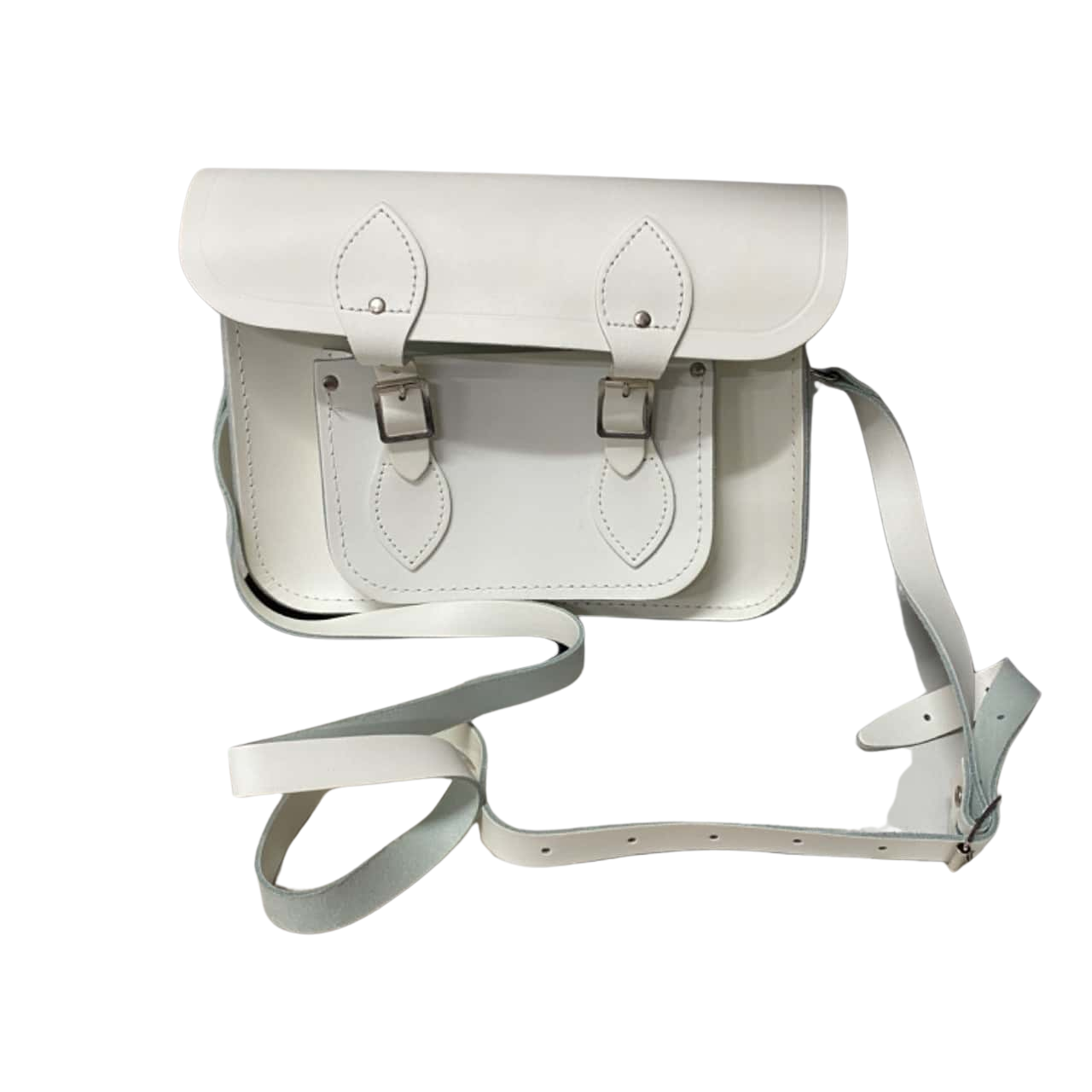 Womens Handbag White Leather S