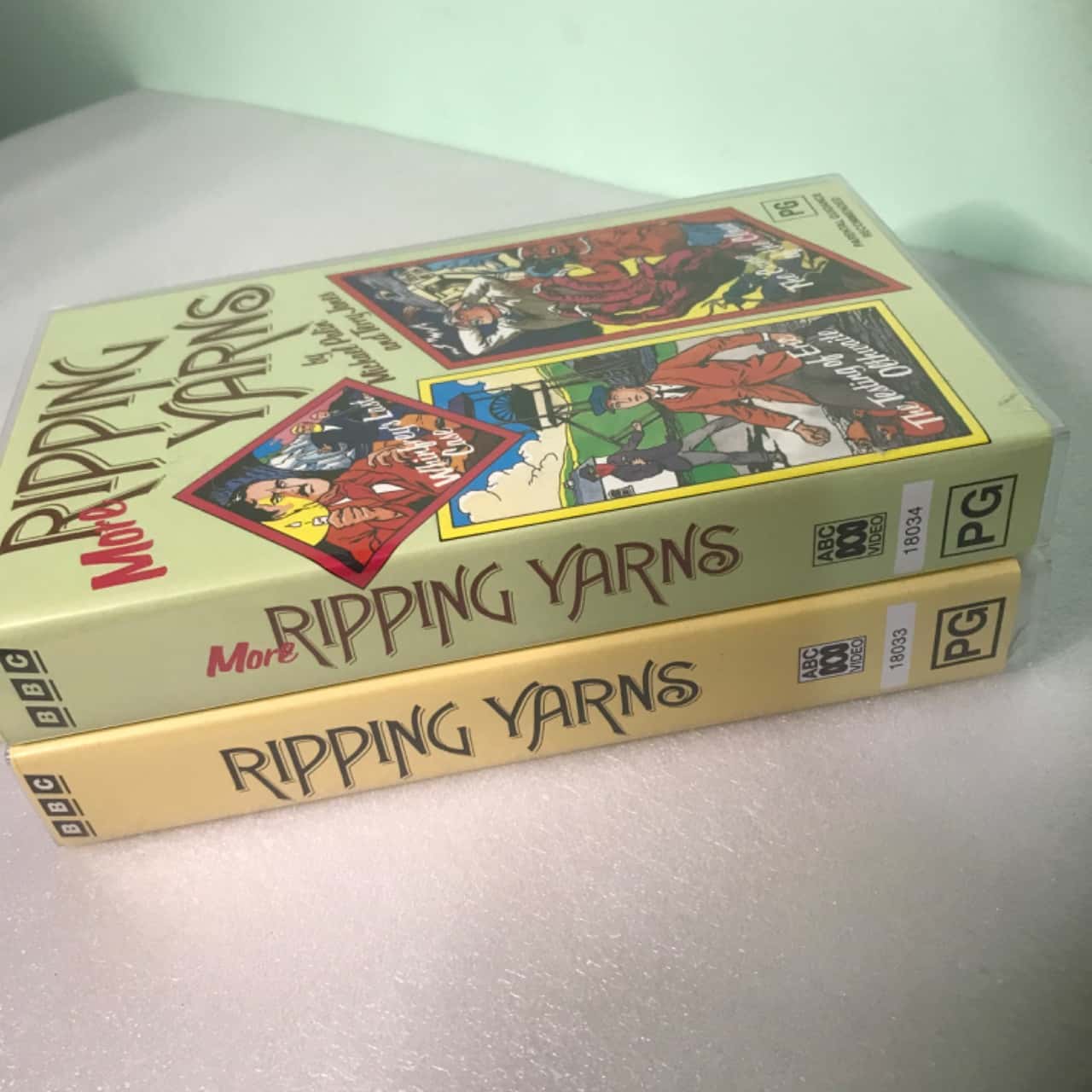 2 VHS ABC Videos Ripping Yarns & More Ripping Yarns