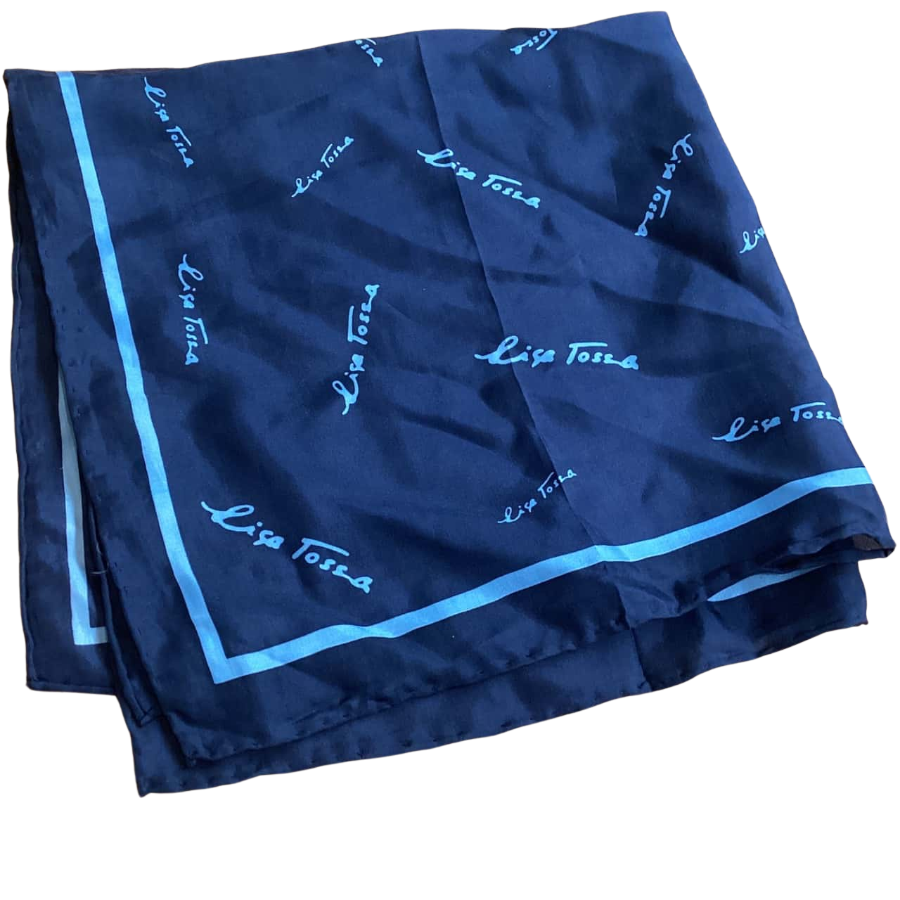 Lisa Tossa Unisex Blue scarf(s) - Used Very Good | Salvos Stores