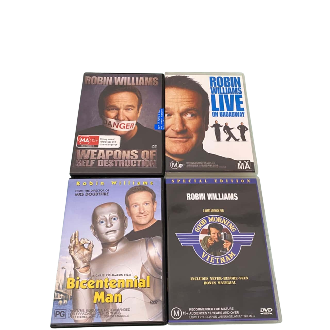 x4 Robin Williams DVD Bundle