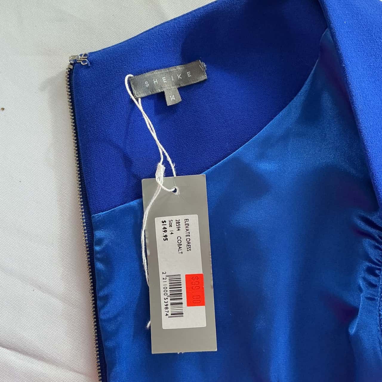 Sheike Womens Size 14 Formal Dress Blue (s)