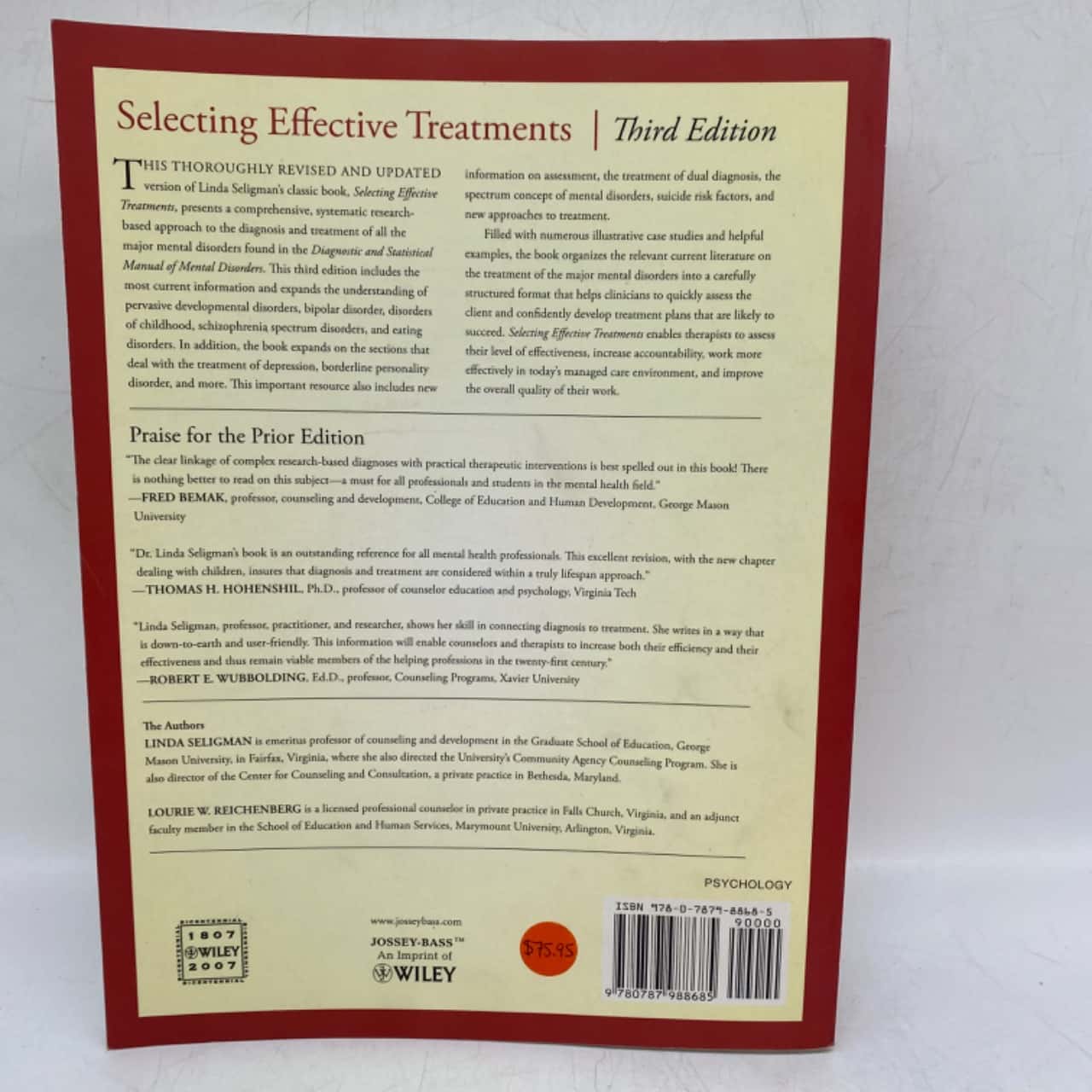 Selecting Effective Treatments 3rd Edition S/C A comprehensive ...