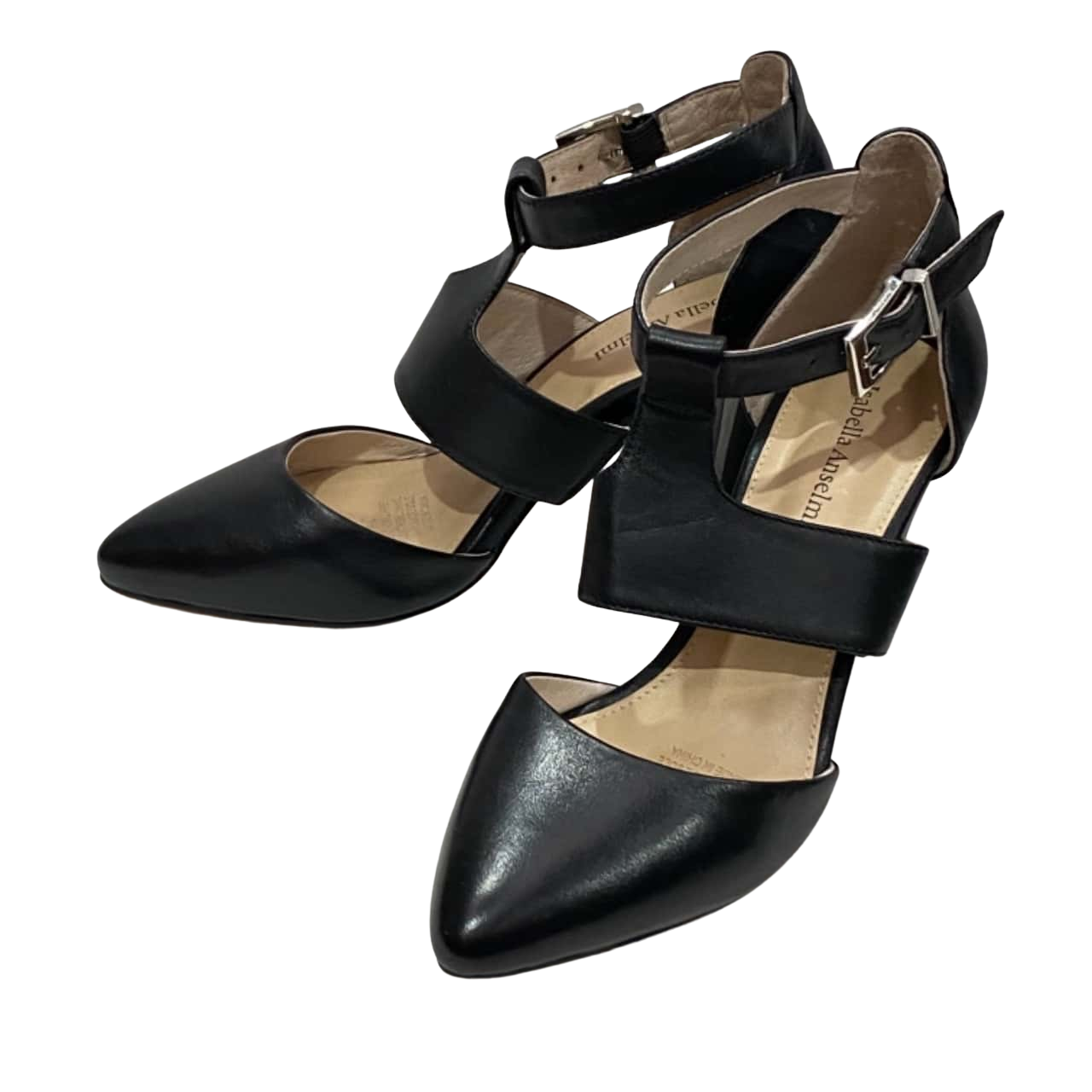 Brand New Womens SIZE 40 Isabella Anselini Leather High Heel Shoes