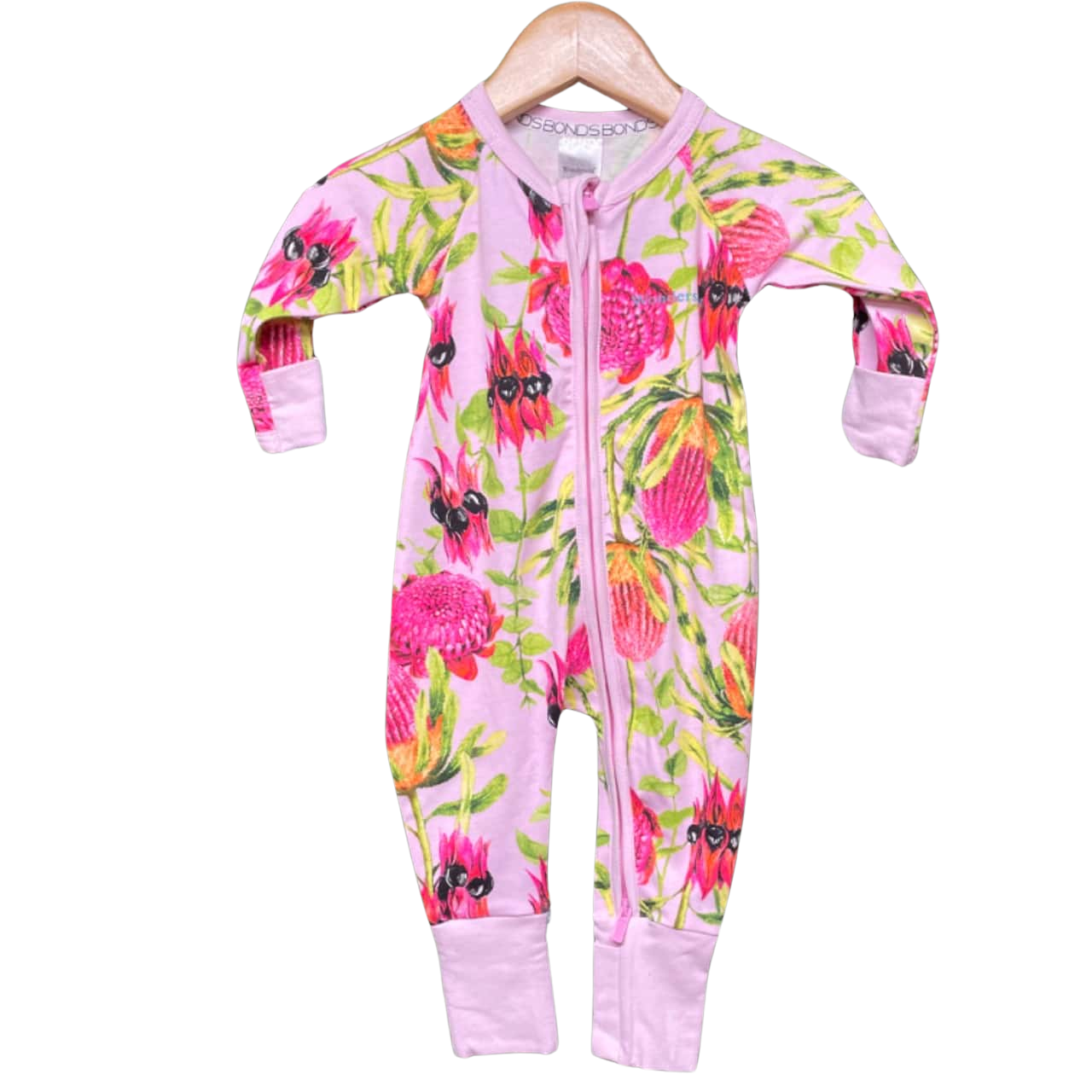 Bonds Baby Kids Size 000 Onesie Floral