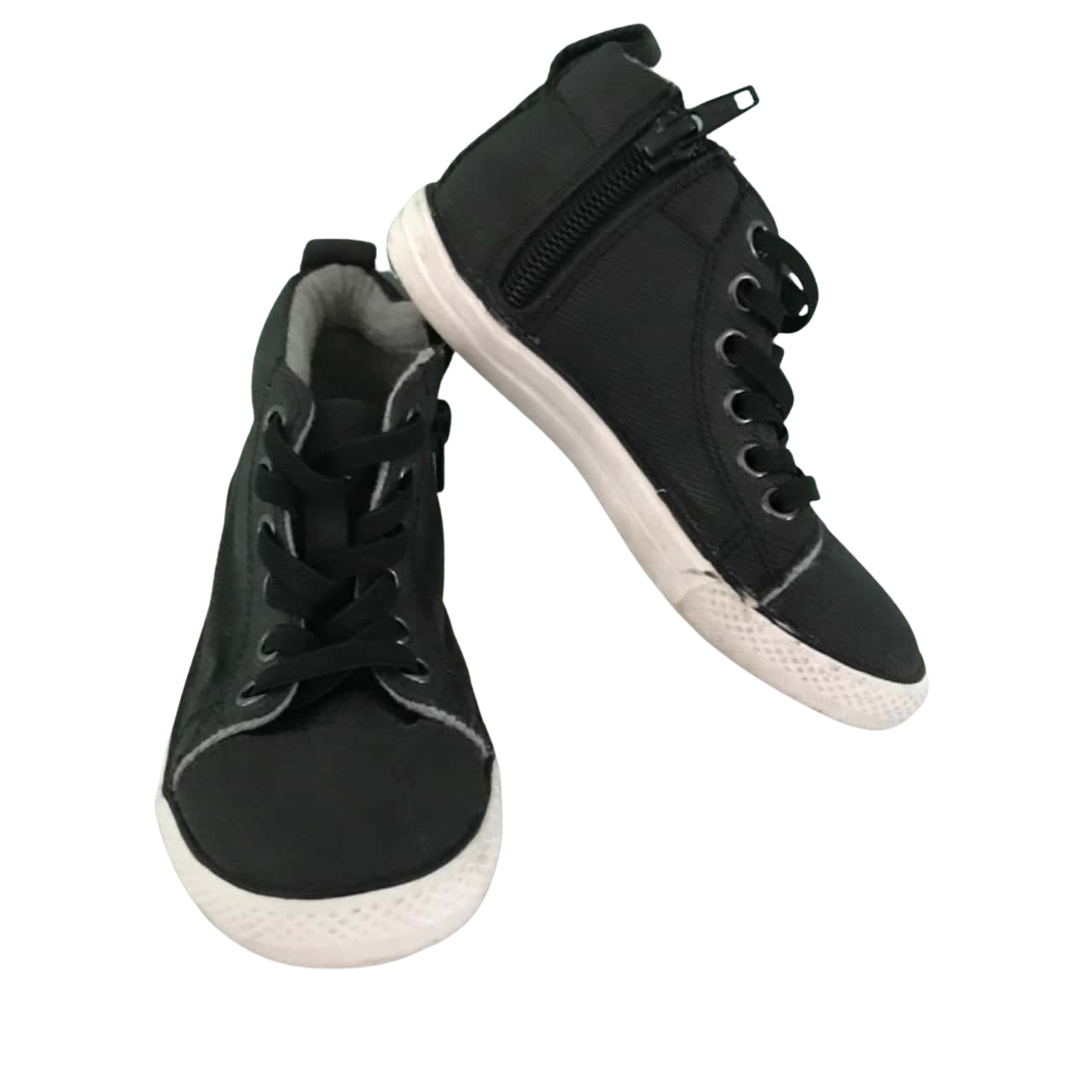 Seed Heritage Kids Size 25 Shoes Black with Side Zippers for easy on/off