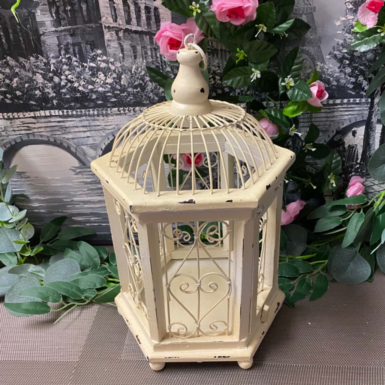 Wooden bird cage with opening latch- please read description (s)
