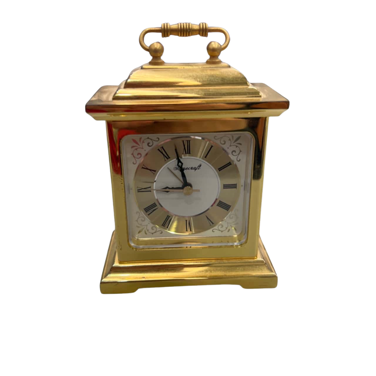 TimeCraft Golden Brass Clock