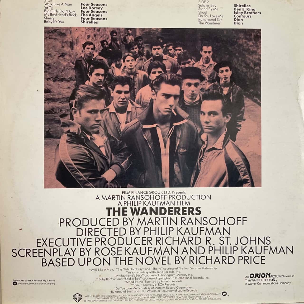 The Wanderers Original Motion Picture Soundtrack Vintage 12” Vinyl (s)