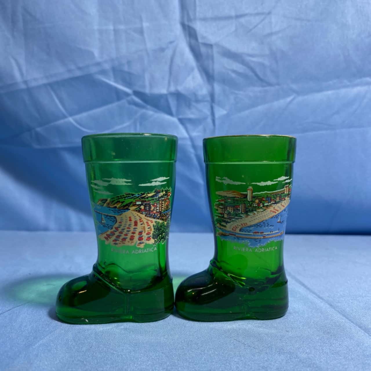 Vintage boot shot glasses