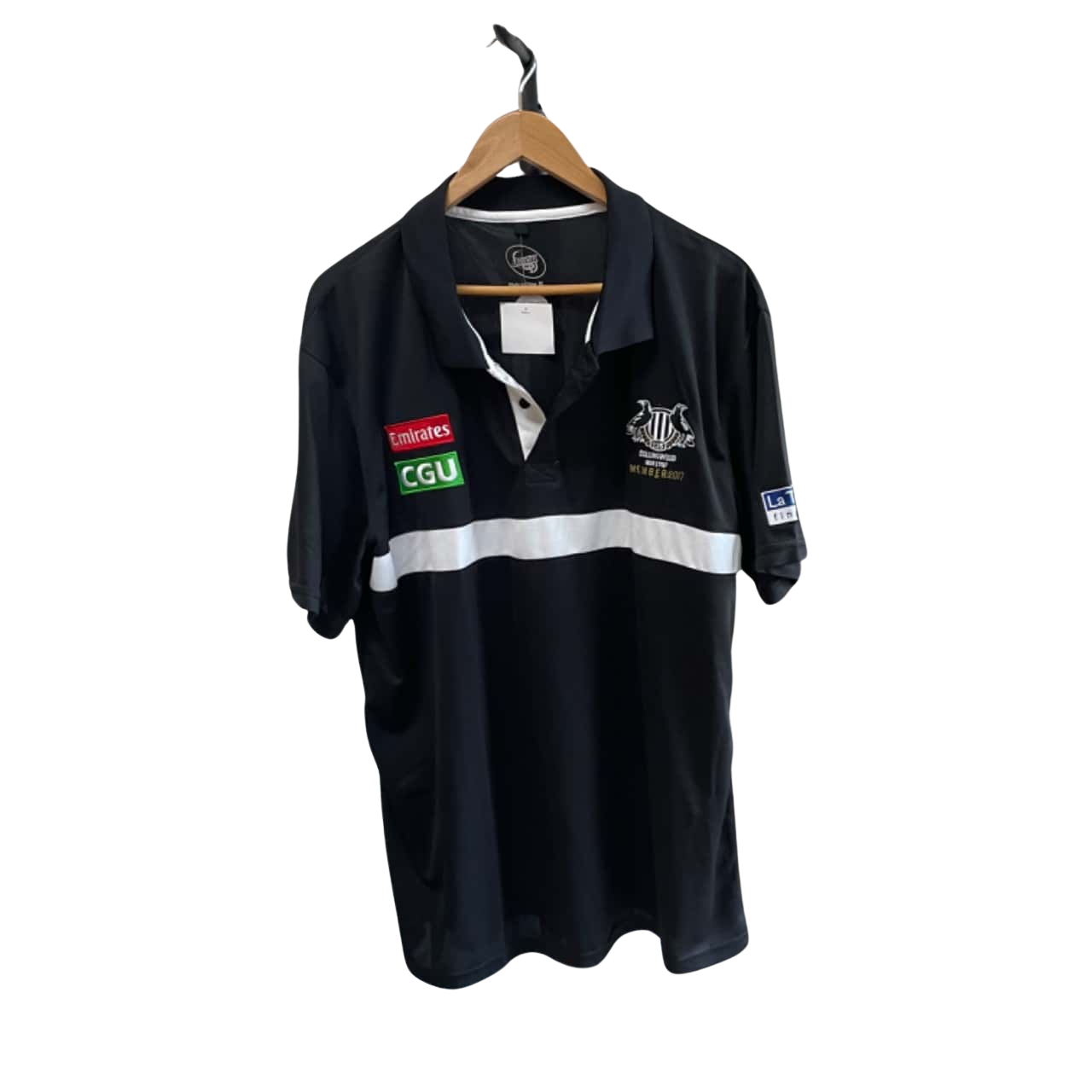 BRAND NEW - Men's AFL Collingwood Merch Polo Shirt In XL