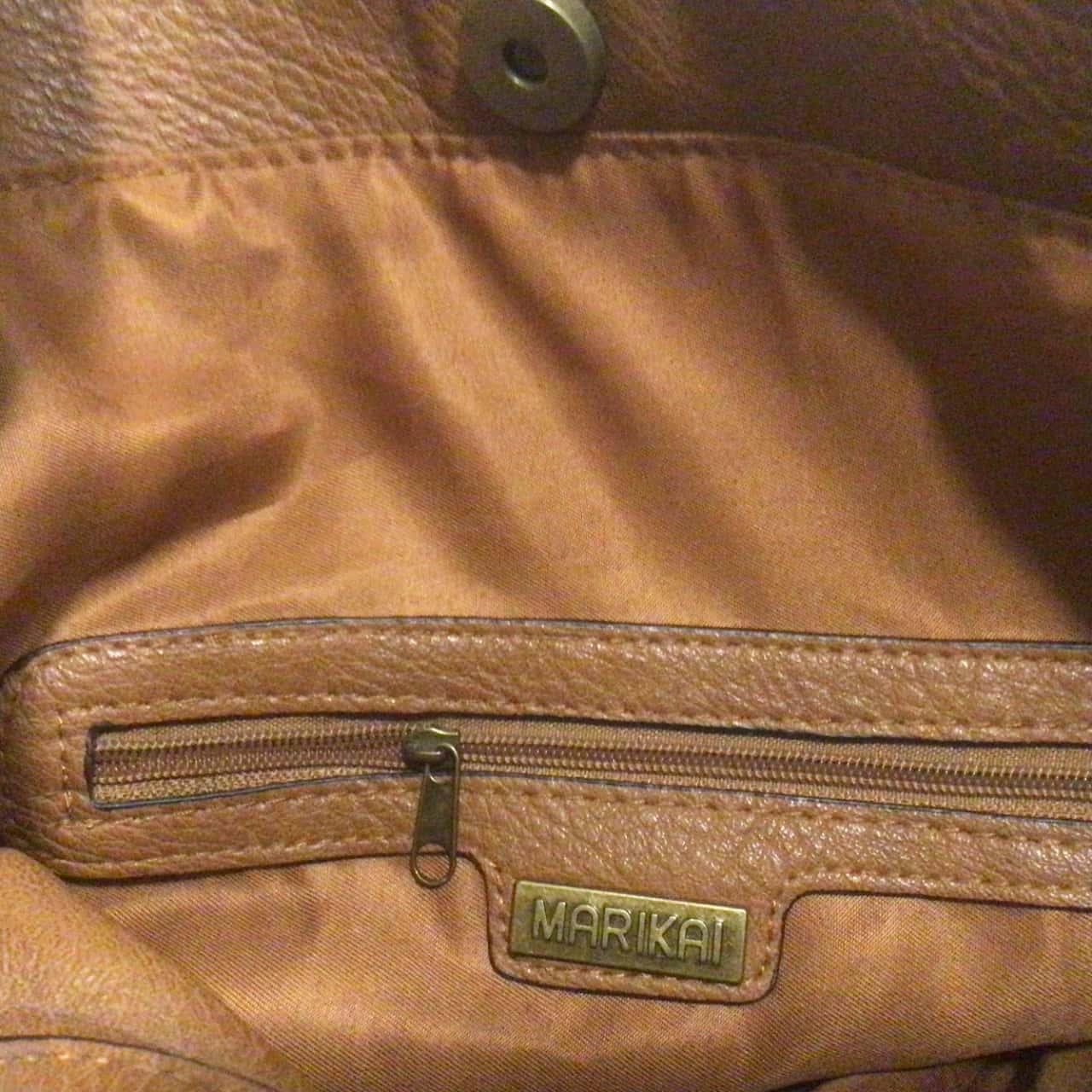 Marikai Womens Handbag Brown 40 cm x 36cm x 12cm gusset(s)