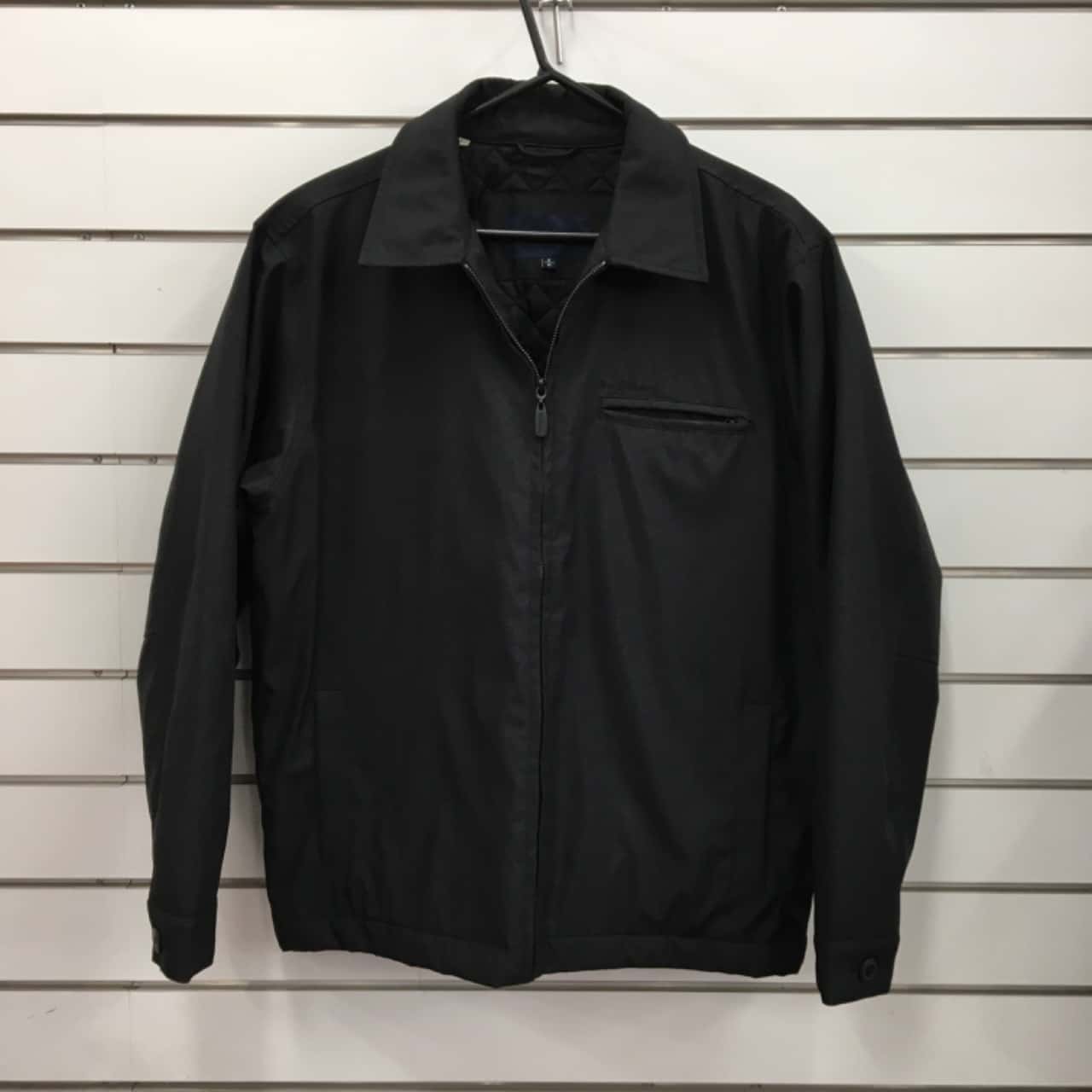 Ben Sherman Mens Size 2/M Raincoat Black (s)