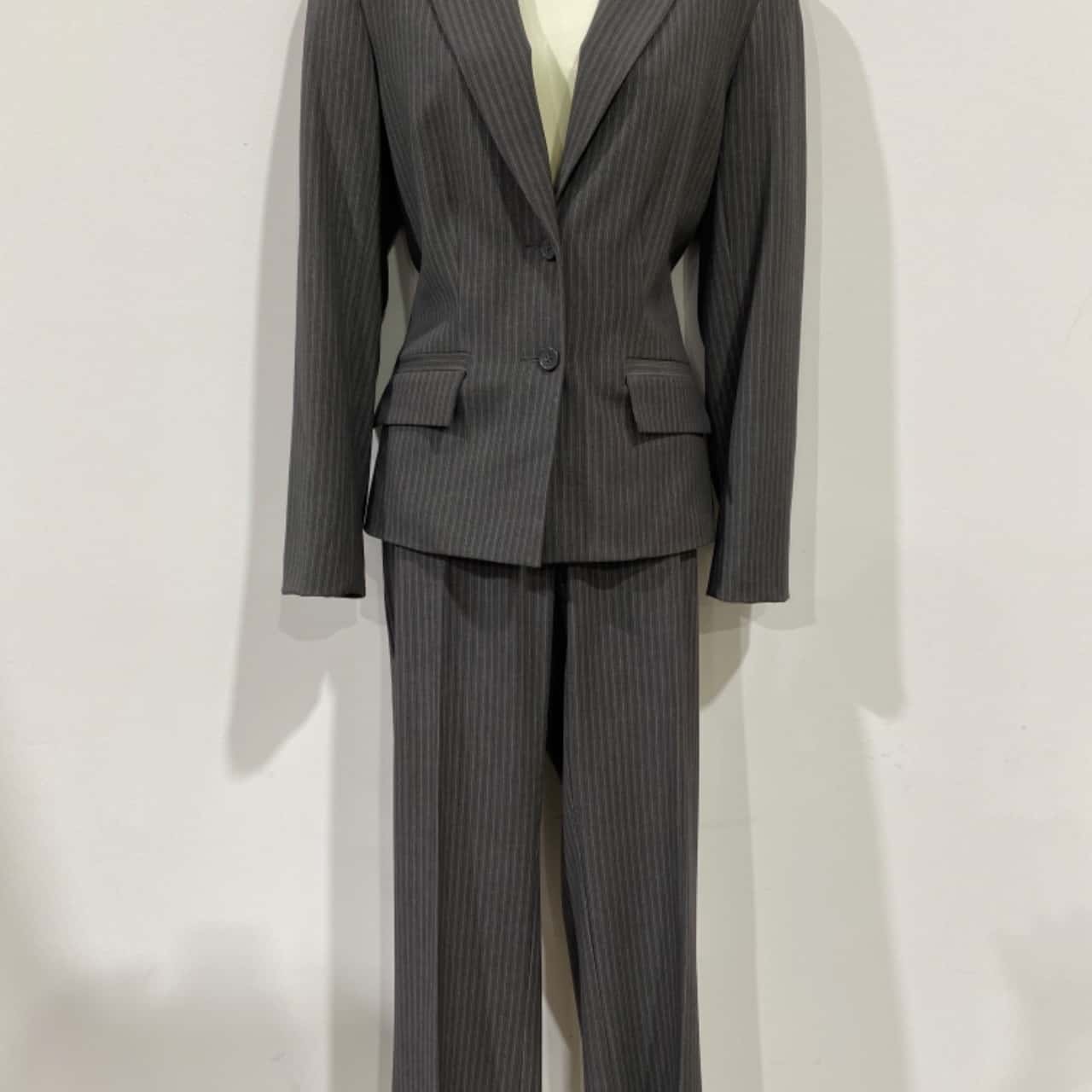 Basque Womens Grey / Pinstripe Suit (s)