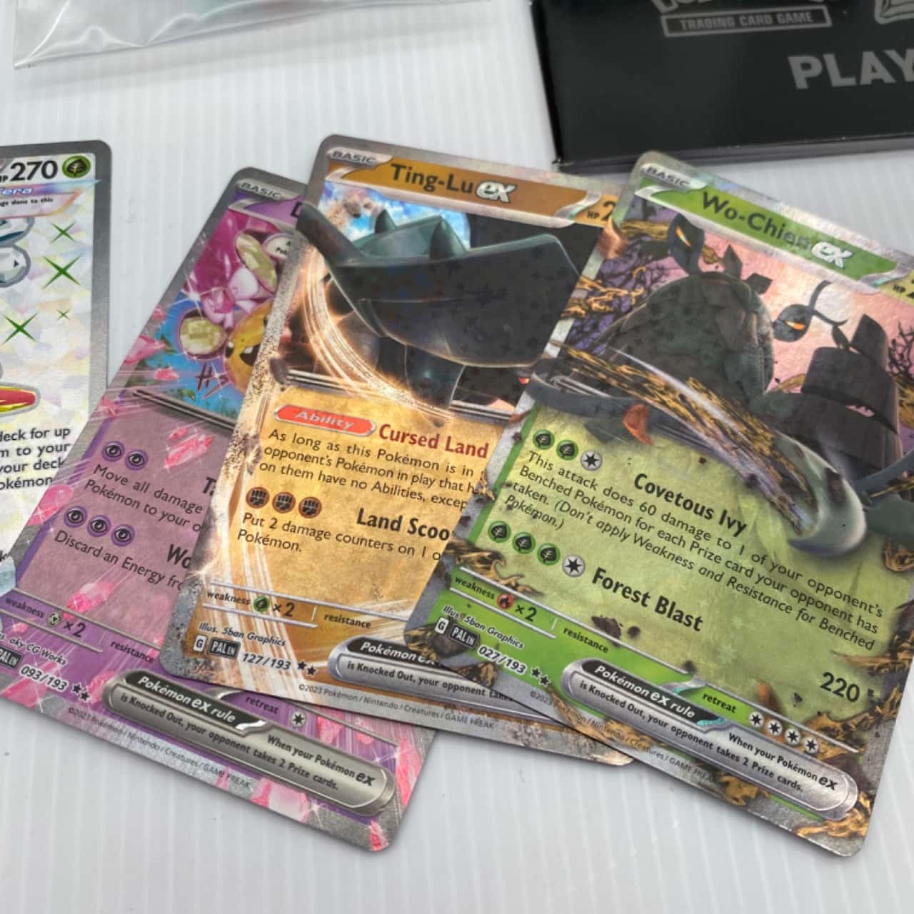 Pokemon Paldea Evolved Pokémon Center Elite Trainer Box, Opened with ...