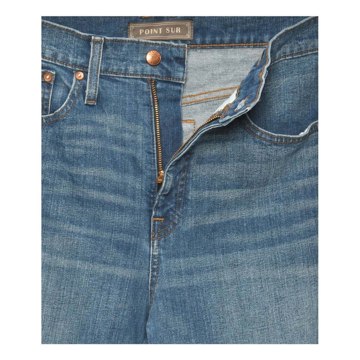 Point Sur Women's Size 29" Wide Leg Crop Jeans Blue (s)