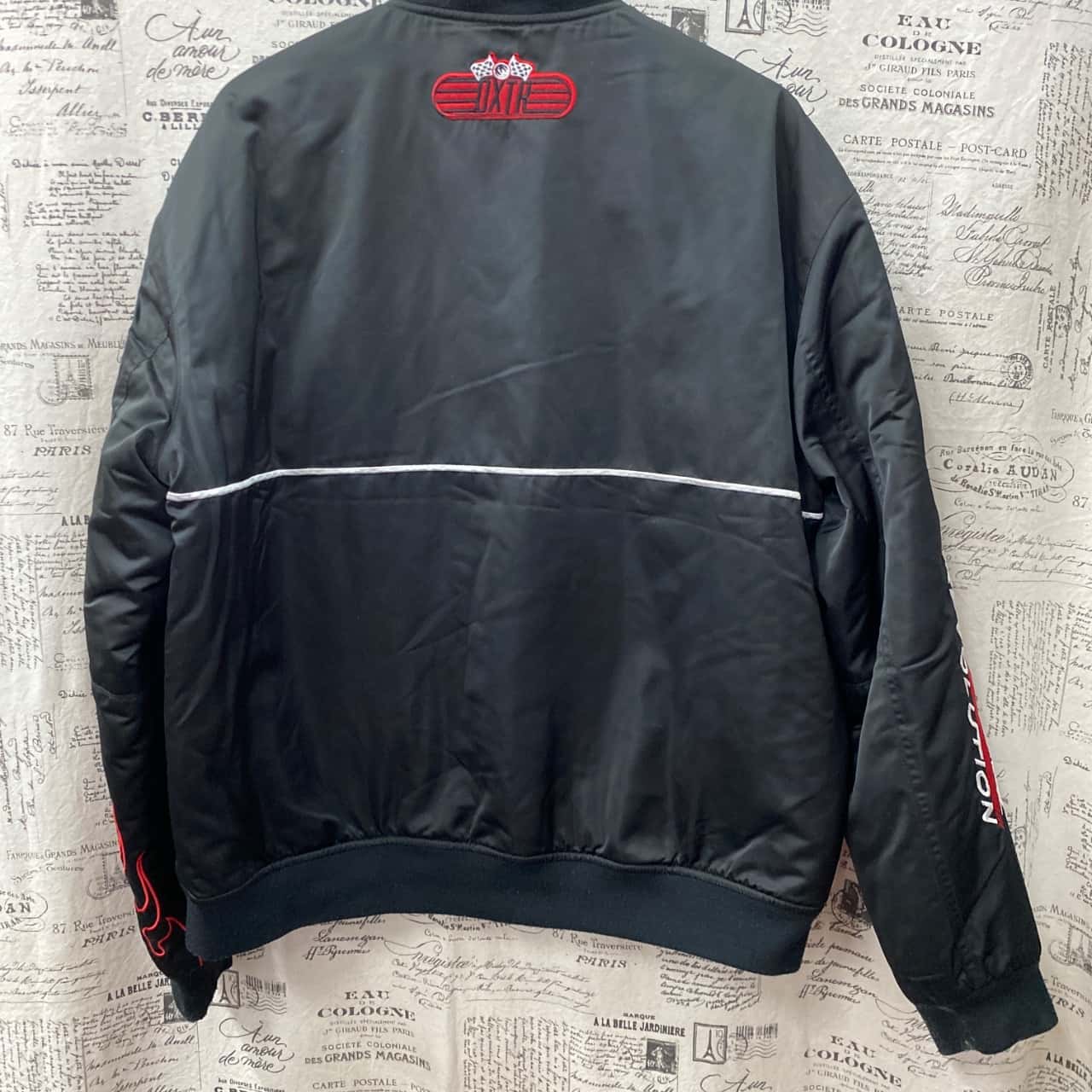 Dexter Mens Size L Bomber Black / Red / White (s)