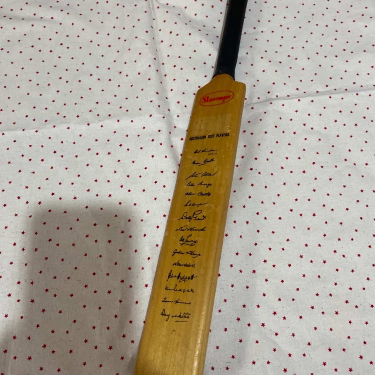 Slazenger signed mini bat